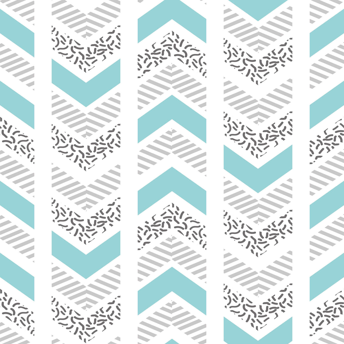 Mint Chevron Pattern Wallpaper