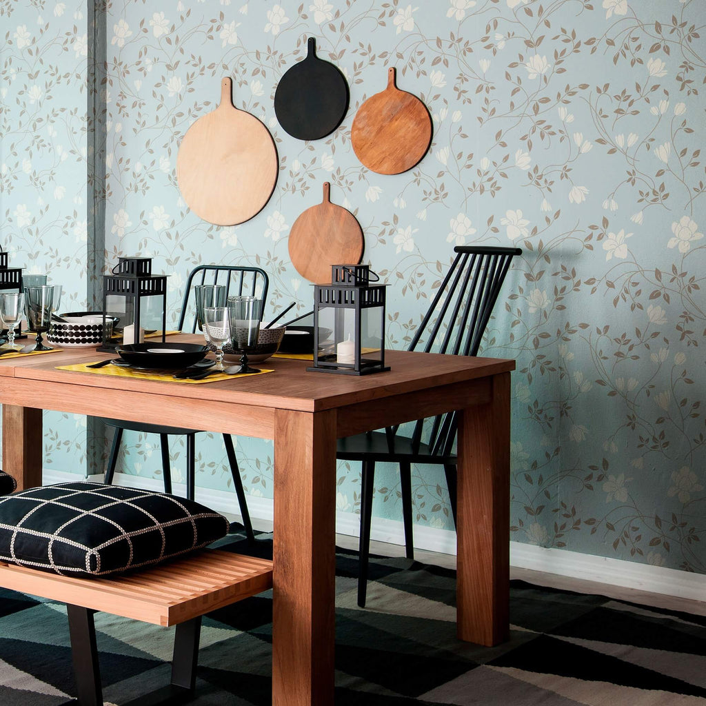 Blue Floral Peel & Stick Removable Wallpaper | Walls By Me