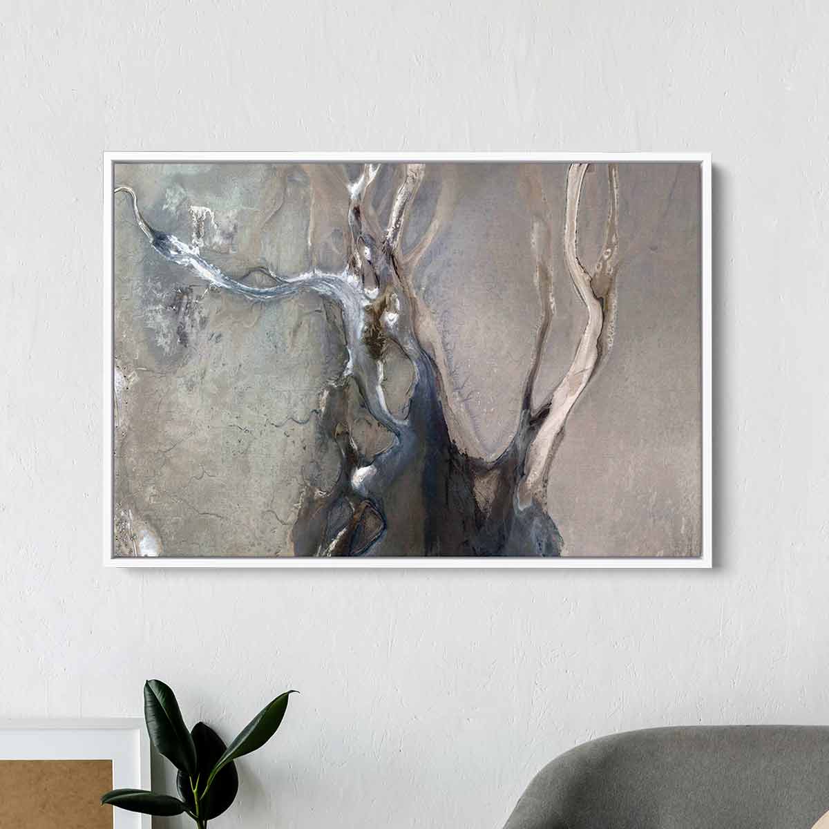Grey Abstract Wall Art Canvas 5586 | Walls By Me