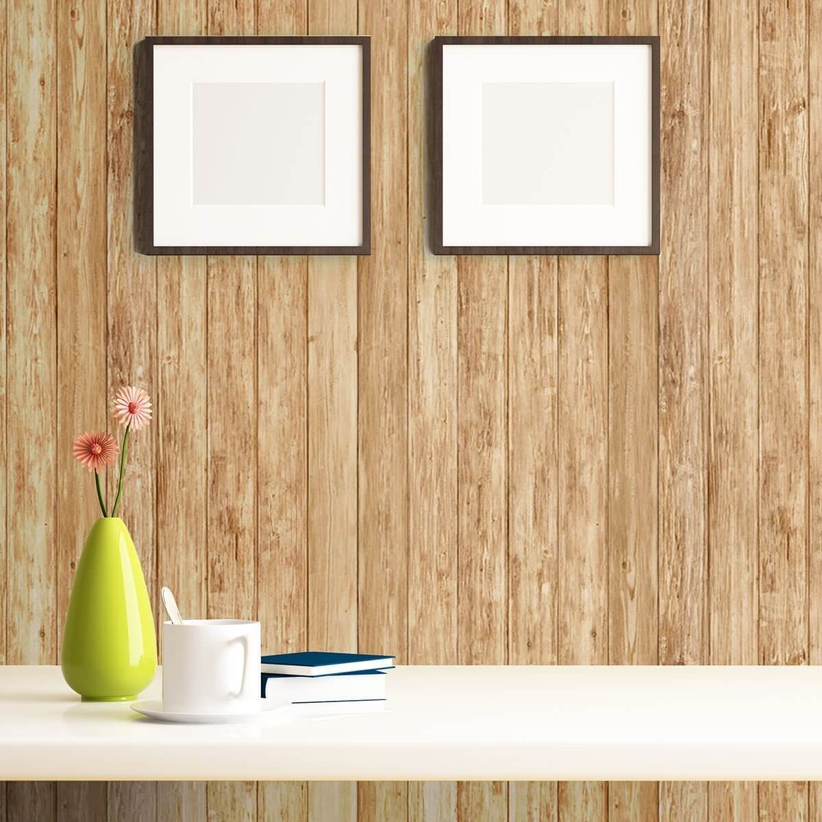 Wood Vertical Shiplap Removable Wallpaper | Walls By Me