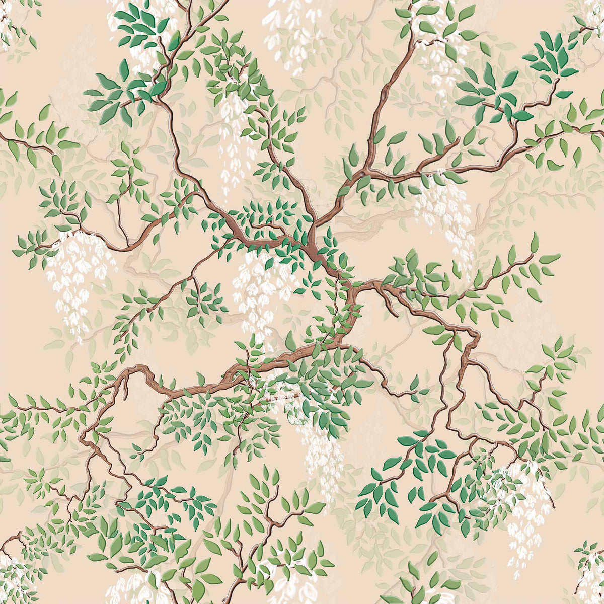 Green Leaves Peel and Stick Wallpaper | Walls by Me
