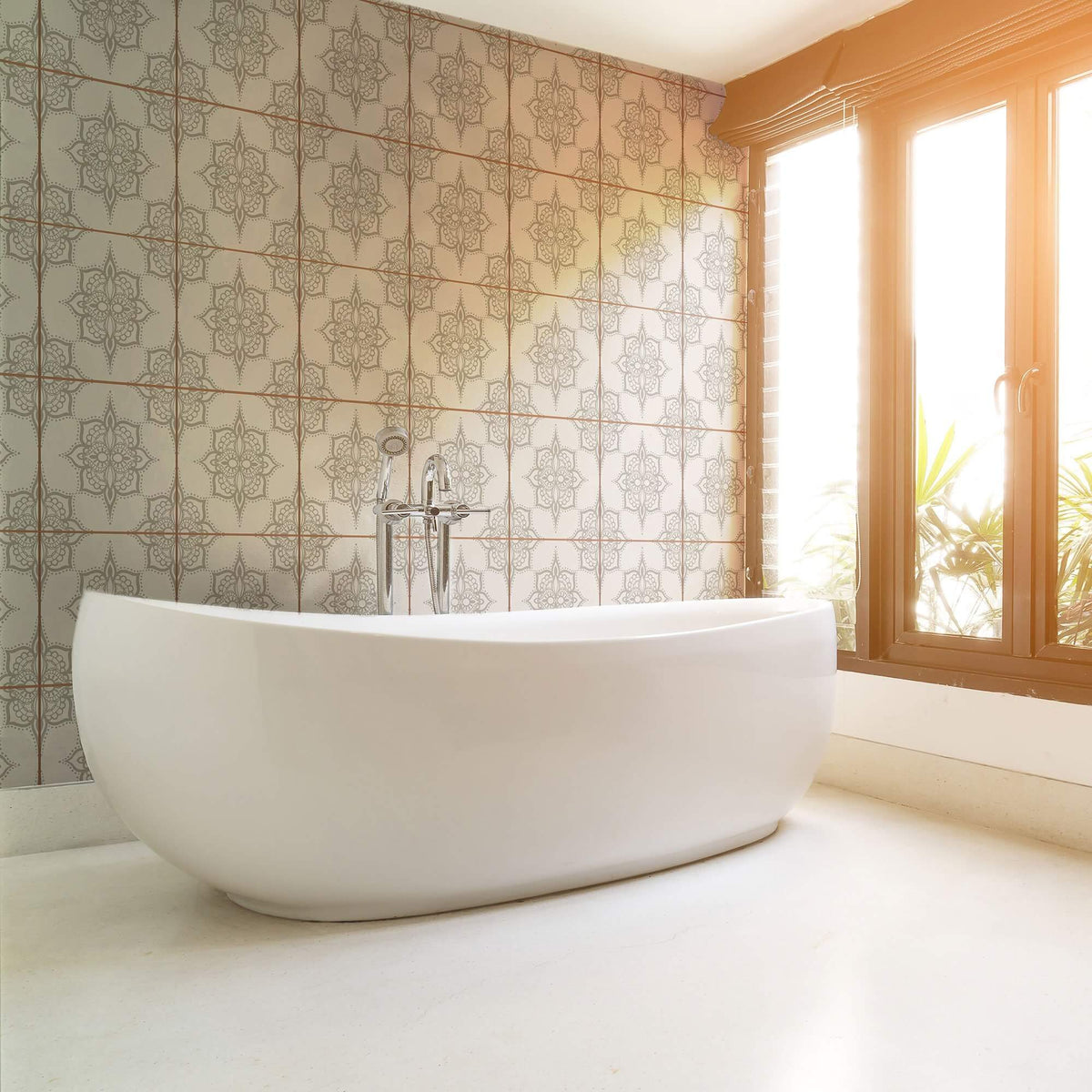 Tile Adhesive Removable Wallpaper | Walls By Me