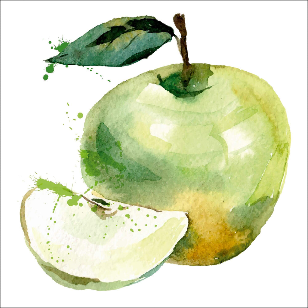 Green Apple Drawing
