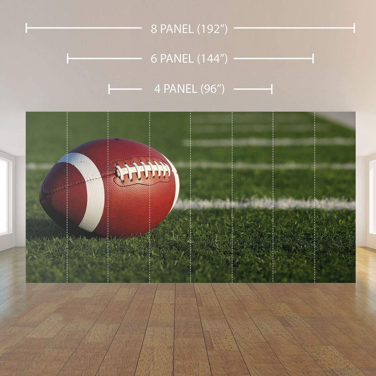 Football Peel and Stick Removable Wall Mural | Walls By Me